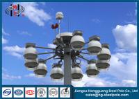 China Powder Coated 1000W Flood Lighting High Mast Light Pole with Lifting System for sale