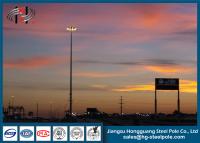 China Polygonal Steel Tubular Floodlighting High Mast Light Pole 35m for sale