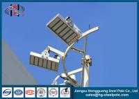 China Tubular / Tapered LED High Mast Square Light Poles Long Life Span for sale