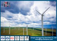 China ASTM A123 Galvanized Wind Power Steel Transmission Poles Q235 Galvanised Poles for sale
