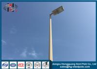 China 18m Polygonal Steel Tubular LED Lighting Pole with Hot dip Galvanization for Highway Lighting for sale