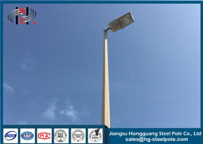 China 18m Polygonal Steel Tubular LED Lighting Pole with Hot dip Galvanization for Highway Lighting for sale