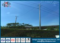 China Anti Corrrosive Decorative Street Light Poles / Electric Power Poles With Cross Arms for sale