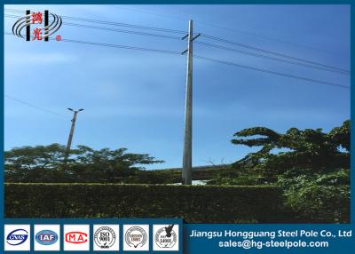 China Philippines Direct Burial Steel Tubular Pole with Flange connection for sale