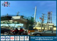 China 110KV Q235 Octagonal Stainless Electric Monopole Cell Tower , Commercial Light Poles for sale