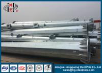 China Conical Polygonal Steel Power Transmission Poles 2mm - 30mm Wall thickness 110KV for sale
