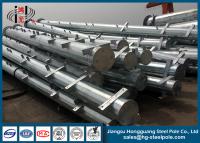 China Low Voltage Distribution Electrical Power Poles with Cross Arms for Overhead Project for sale