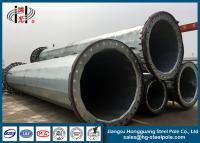 China Galvanized 220KV Polygonal Electrical Power Pole With Anchor Bolt for sale