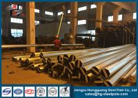 China 500KG Loads Galvanized Octagonal Steel Utility Electrical Power Pole For Dakar for sale