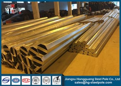 China Hot Dip Galvanized Power Transmission Poles Durable For Transmission Line for sale