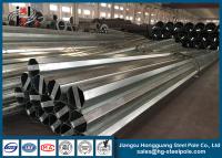 China Antirust Q345 Galvanized Electrical Steel Utility Poles  ISO9001 Approve for sale