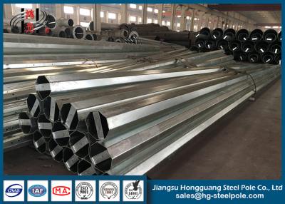 China Antirust Q345 Galvanized Electrical Steel Utility Poles  ISO9001 Approve for sale