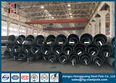 China Galvanized Utility Steel Tubular Pole For Electric Power Transmission / Distribution Line for sale