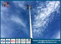 China 26M Zinc-coated Steel Polygonal High Mast Flood Lighting Poles with Powder Coated for sale
