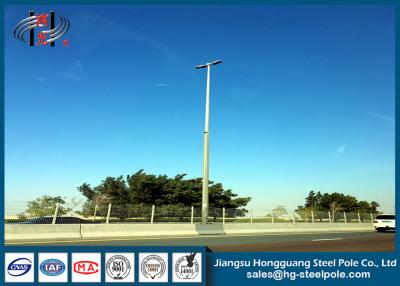 China ISO 9001 ASTM A123 High Mast Light Pole 10 - 28 M Height Q235 Street Lights Pole for sale
