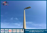 China 18m Galvanized Steel High Mast Polygonal Shape Steel Utility Poles For Parking Lot for sale