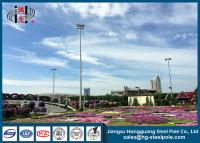 China 20m Overlap Connected Hot Dip Galvanized High Mast Lighting Pole for Square Lighting for sale