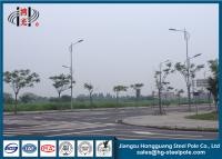 China Double Arms Street Lighting Pole Steel Tubular Pole for Residential Area Lighting for sale