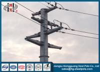 China Polygonal Angle Type Electric Transmission Line Steel Power Pole for Overhead Line Project for sale