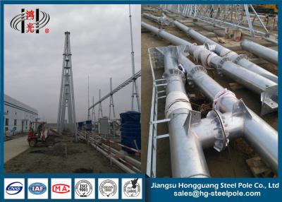 China 500KV Anti Rust Galvanized Steel Structures , Hot Dip Galvanized Power Transmission Tower for sale