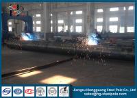 China 10-220KV Suspension / Strain Electric Utility Poles / Power Transmission Poles for sale