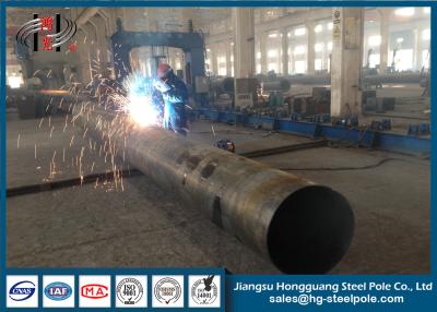 China Q235 Polygonal Galvanized Steel Tubular Poles for Overhead Line Project for sale