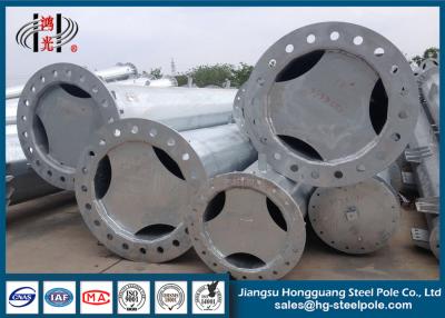 China Polygonal Electrical Power Transmission Poles Steel Conical Hot - Dip  Painting for sale