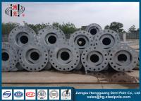 China Q235 Polygonal Steel Tubular Utility Steel Light Pole For Electrical Distribution Line for sale