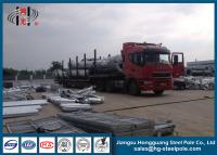 China Galvanized 25M 69kv Power Distribution Pole / Electrical Power Transmission for sale