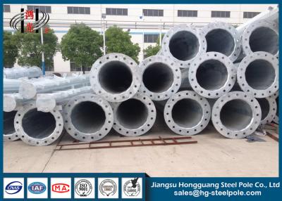 China High Voltage Polygonal Tubular / Conical Electrical Steel Utility Poles for Transmission Line for sale