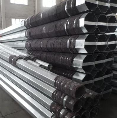 China 20M 30M Steel Tubular Swaged Pole Garden High Mast Lighting Pole for sale
