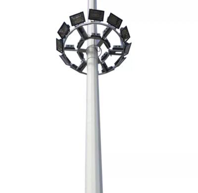 China 8 9 Mtr Steel Tubular Pole Polygonal Galvanised Street Light Pole for sale