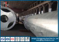 China Flange Connection Type Steel Electrical Power Pole Q235 Transmission Line Project for sale