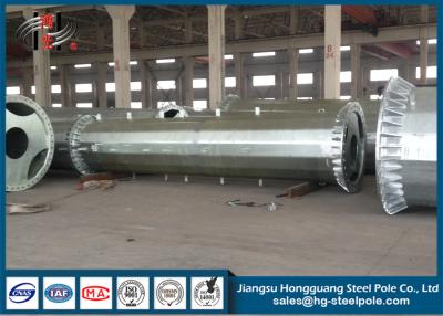 China 7m - 15m Electrical Power Pole 12 Sides Shape Low Voltage Steel Tubular Pole for sale