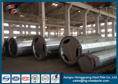 China Anti - Corrosive Steel Electrical Power Pole , Long Life Gi Octagonal Pole for sale