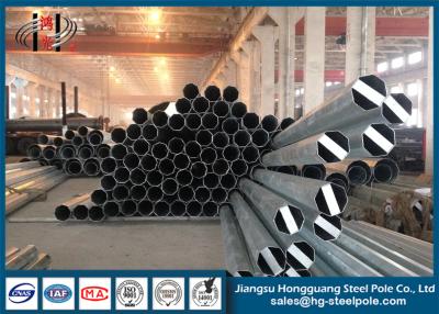 China Minimum Yield Strength 345 MPA Steel Conical Steel Utility Poles 25m Electrical Power Pole for sale