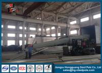 China Powder Coated  Surface Electrical Power Pole  For Transmission Line Project for sale