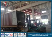 China Round / Polygonal Q235 Q345 Q420 Steel Tubular Pole Transmission Line Poles for sale