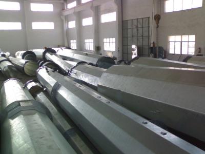 China 220KV Dodecagonal Hot Dip Galvanized Power Pole For Transmission Line for sale