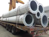 China Hot Dip Galvanized Octagonal Steel Utility Pole wind proof for sale