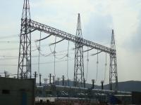 China 750KV Tubular Steel Structures , Power Transformer Substation for sale
