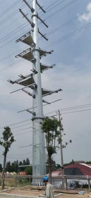China 10KV-220KV Electric Power Galvanized Transmission Line Pole Tower for sale