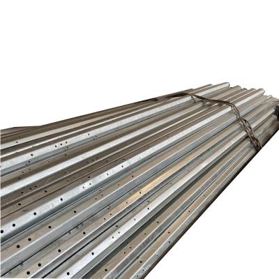 China Steel Electric Pillar Pole Screwed With 250MPa Yield Strength for sale