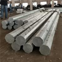 China Galvanized Steel Electric Pylon Pole Hot Dip 220V With 20% Elongation for sale