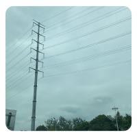 China Silver Bolt-On Electricity Distribution Pole 150km/H 750kg For Industrial for sale