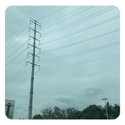 China Silver Bolt-On Electricity Distribution Pole 150km/H 750kg For Industrial for sale