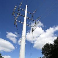 China Variable Length 11 Mtr Steel Tubular Electric Pole Power Transmission for sale
