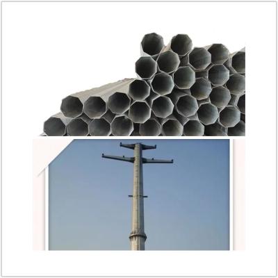 China Variable Diameter Tubular Steel Pole For Versatile / Long Lasting Applications for sale