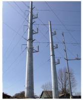 China Durable Hot Dip Galvanized Power Distribution Pole 25-55FT for sale