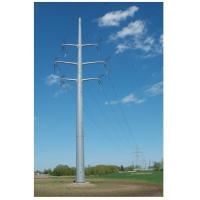 China Middle Voltage 69kv 45-60FT Steel Electric Pole Anti Corrosion for sale